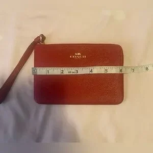 Coach | Bags | Coach Red Wristlet | Poshmark